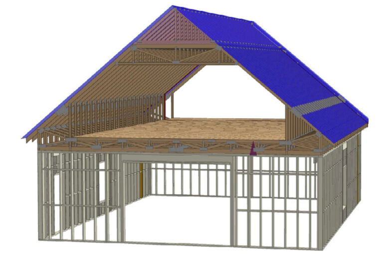 Brigus Garage Roof Truss & Wall Panel Install | Terra Nova Trusses